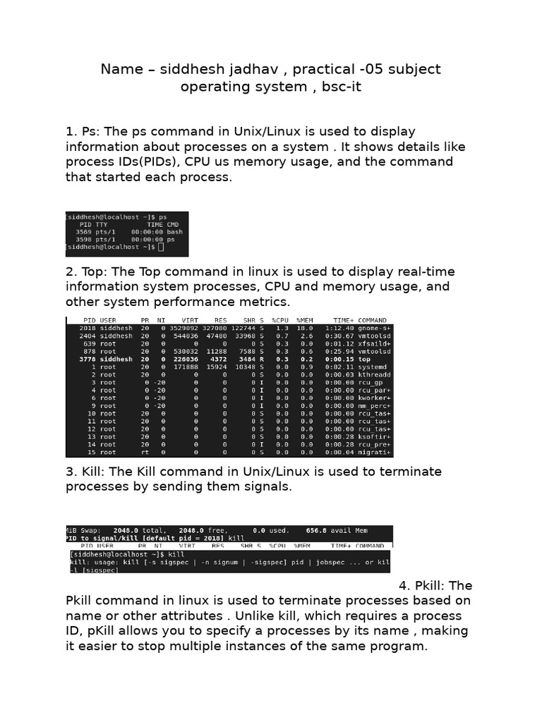 practical 05 OS | PDF | Computer File | File System