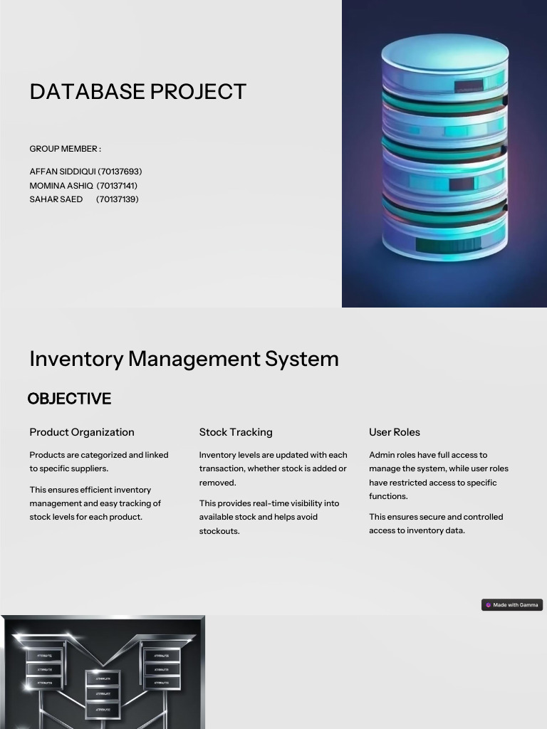 Inventory Management System Overview | PDF | User (Computing) | Data