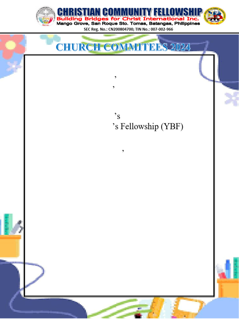 Church Committees 2024 | PDF