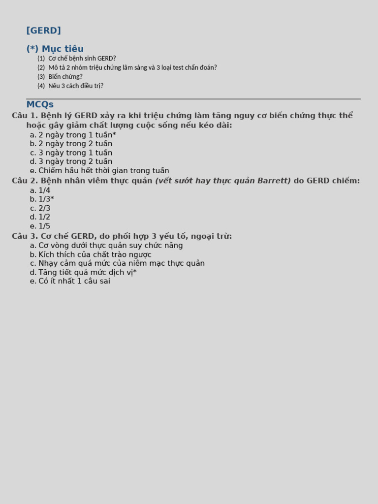 (Mini Topic) 7. GERD | PDF
