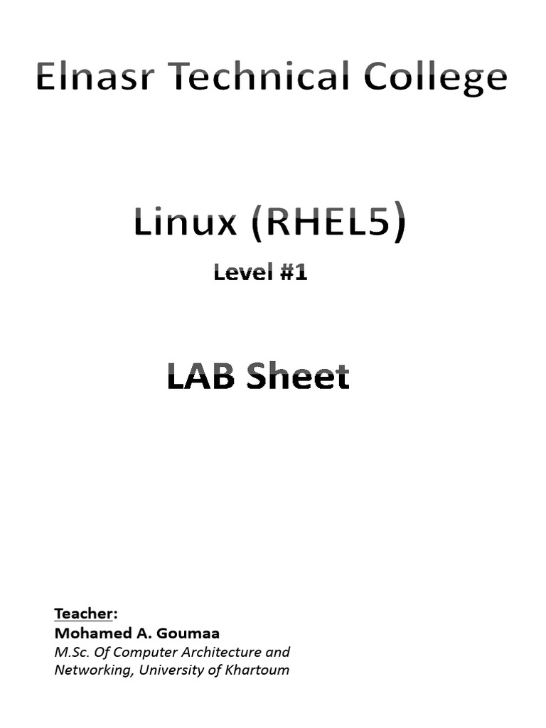Elnasr_Tech3_Linux_Lab | PDF | Computer File | Directory (Computing)