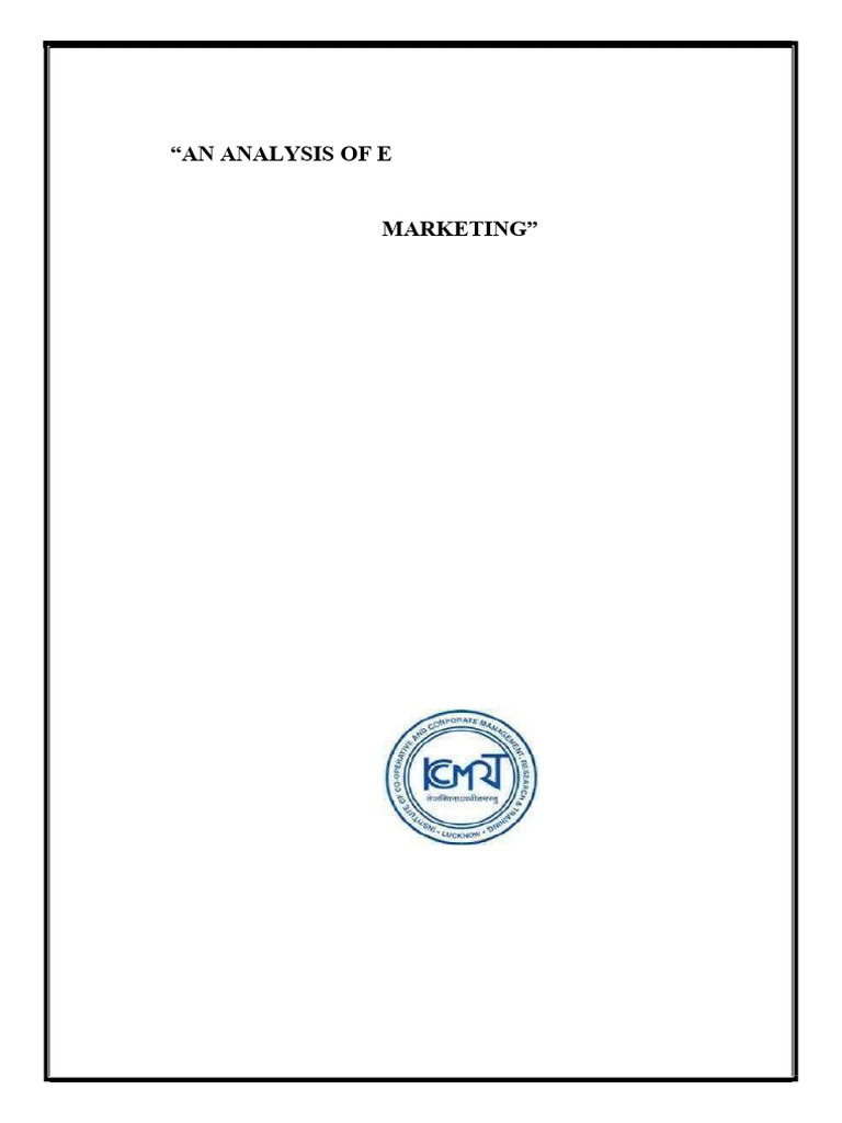 Moni Tripathi Research Report Final 4 | PDF | Online Advertising | Marketing