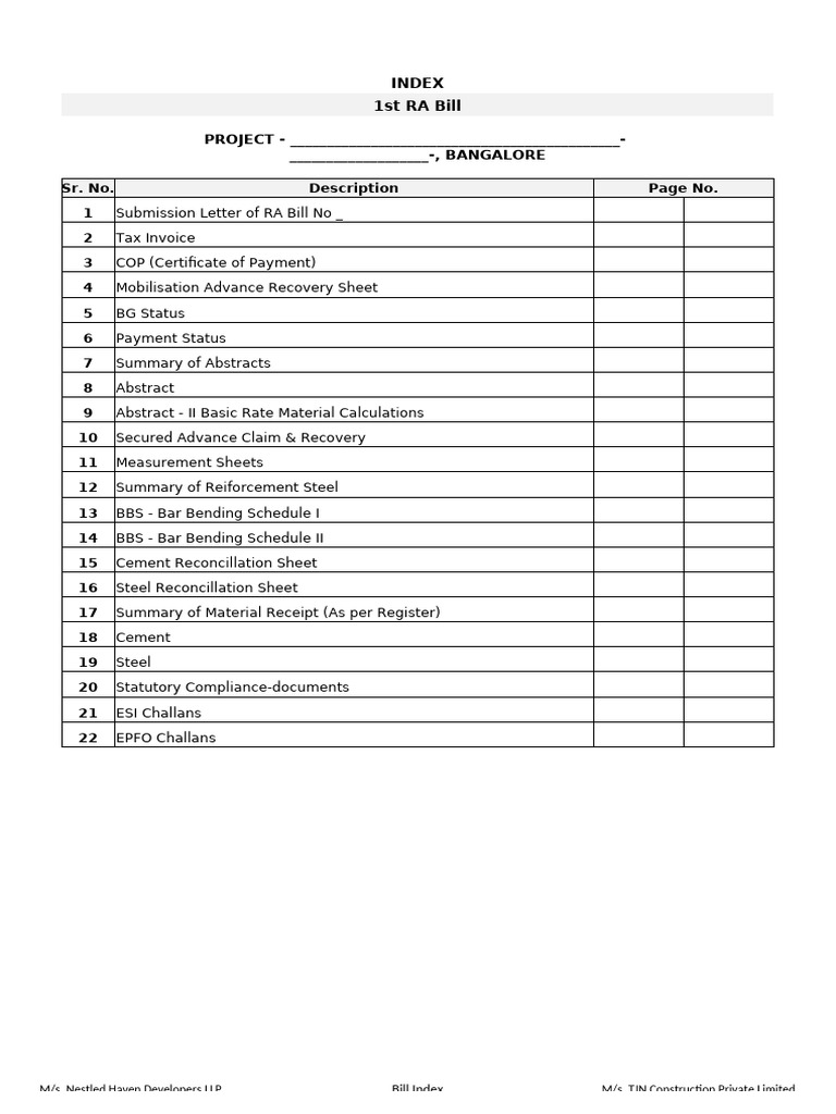 RA Bill Cement Reconciliation | PDF | Concrete | Architectural Design