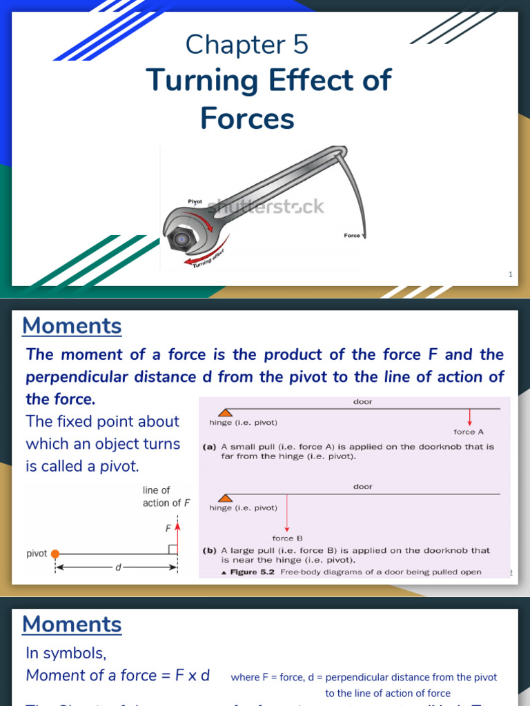 5.turning Effect of Forces | PDF | Momentum | Force