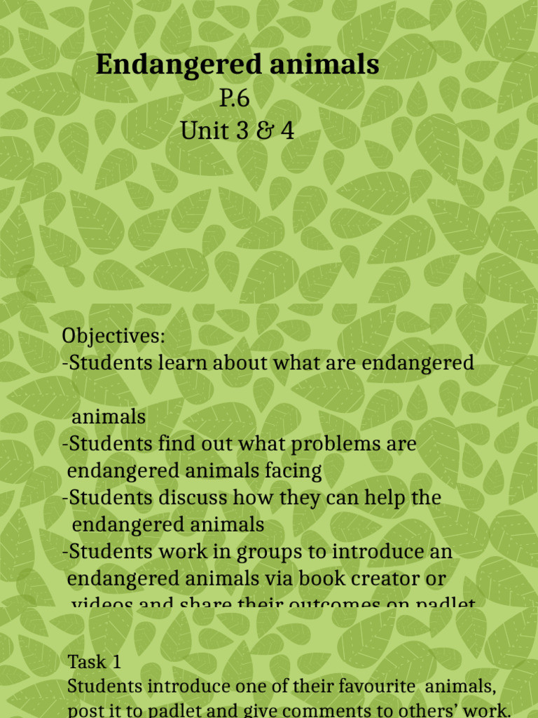 Endangered Animals | PDF