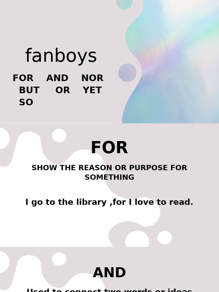 Fanboys | PDF