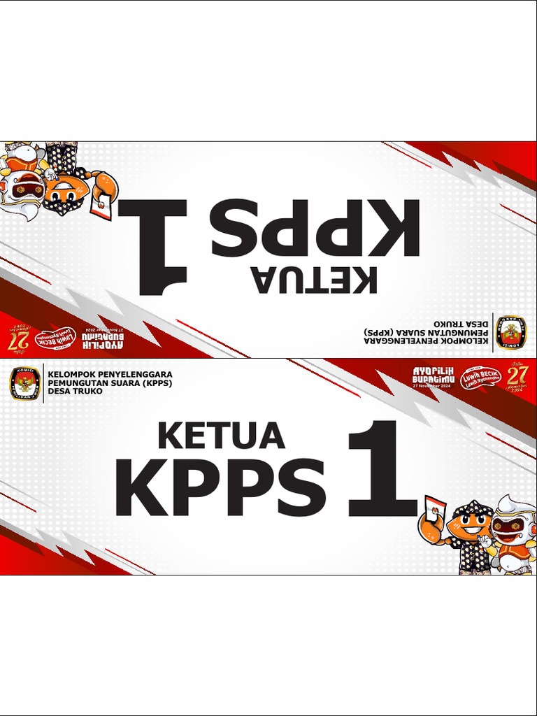 PAPAN MEJA KPPS | PDF