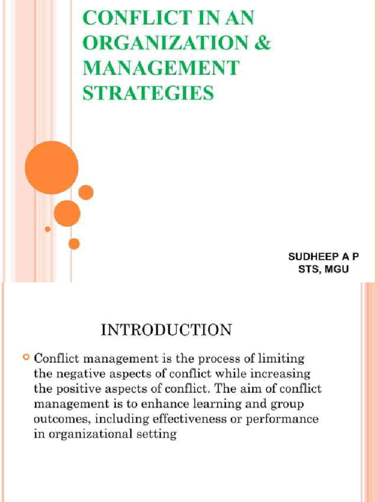 Conflict Strategies | PDF