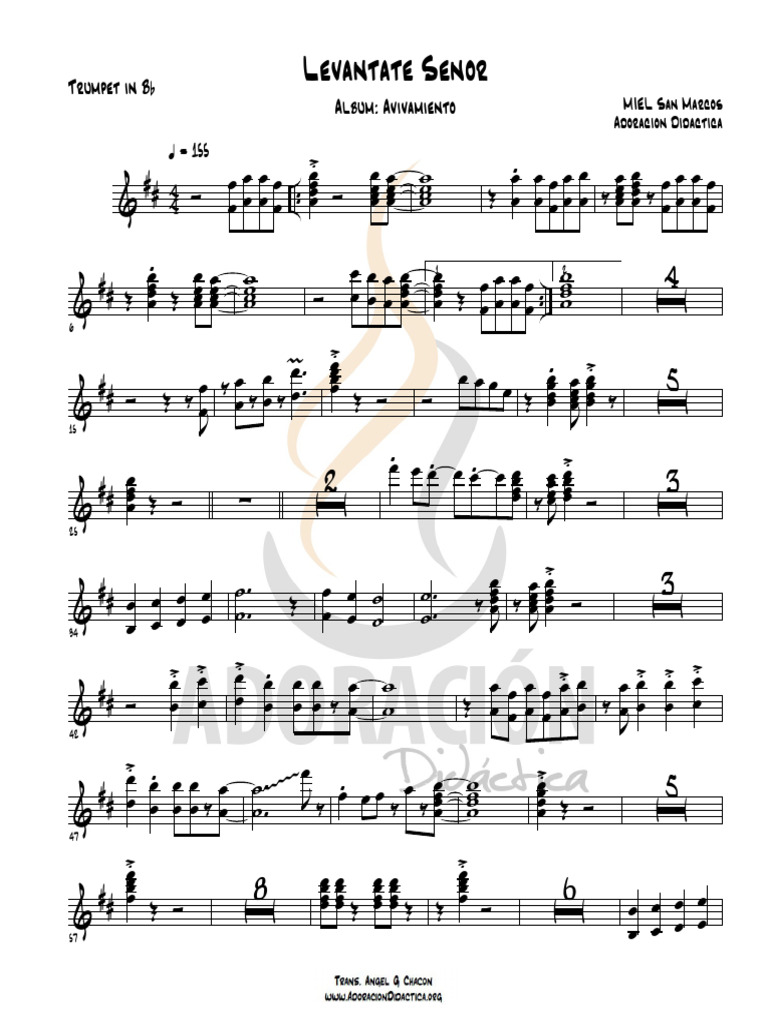 Levantate Senor - Trumpet | PDF