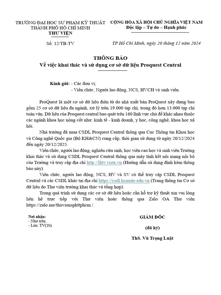 Khai Thác CSDL Proquest FN | PDF