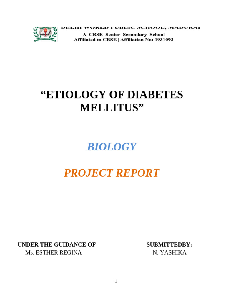 Understanding Diabetes Mellitus Etiology | PDF | Diabetes | Prediabetes
