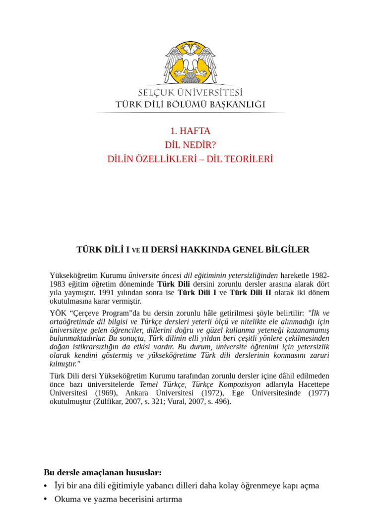 1 Hafta | PDF