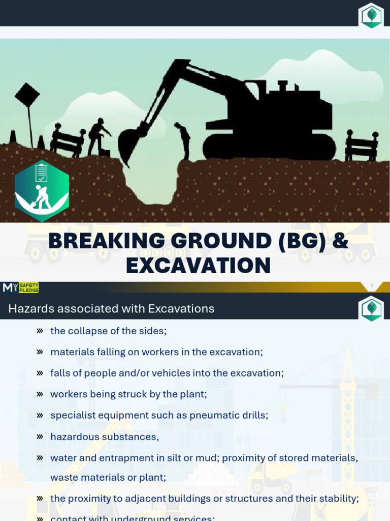 Breaking Ground & Excavation Safety | PDF | Trench | Hazards