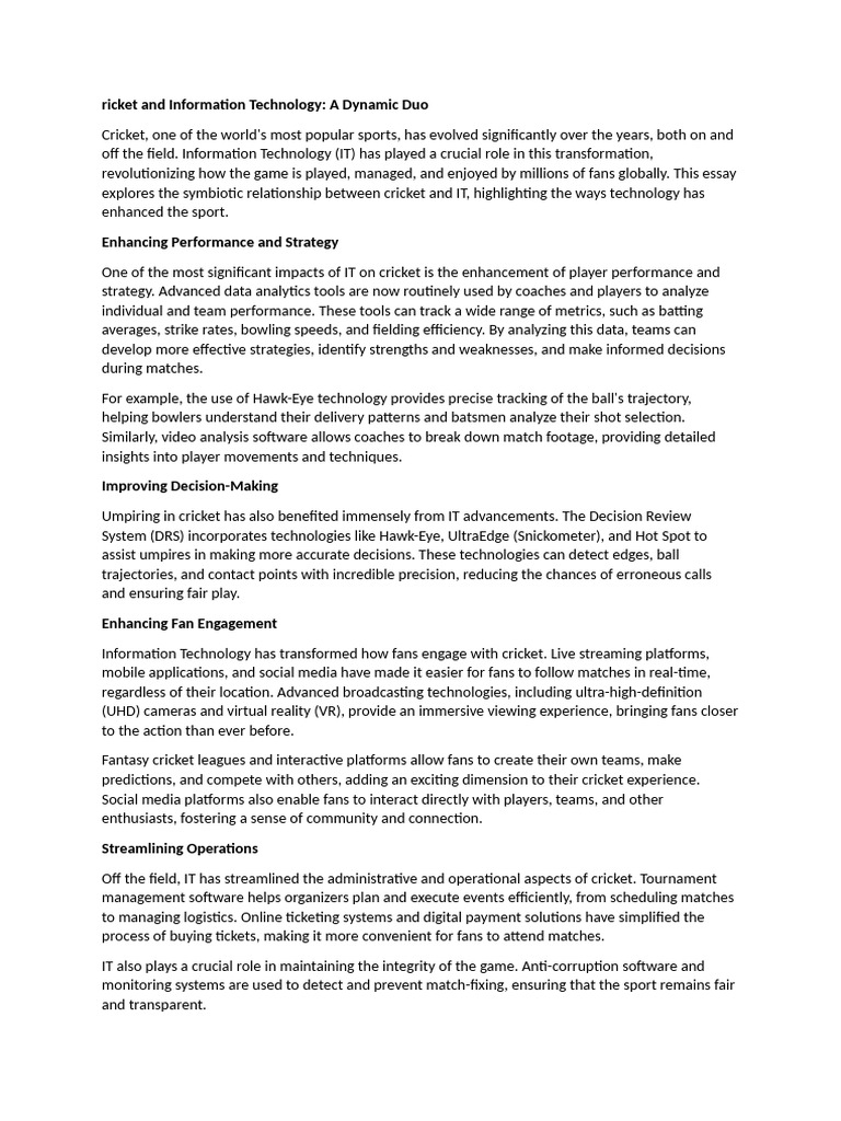 Ricket and Information Technology | PDF