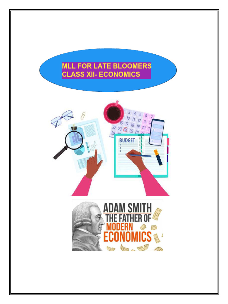 MLL For Late Bloomers - Class 12 ECON 2023-24 | PDF | Money | Gross ...