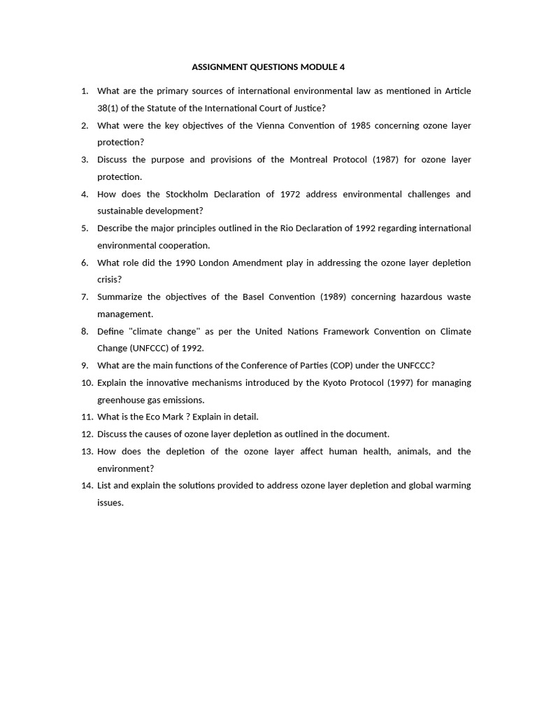 Assignment Questions Module 4 | PDF