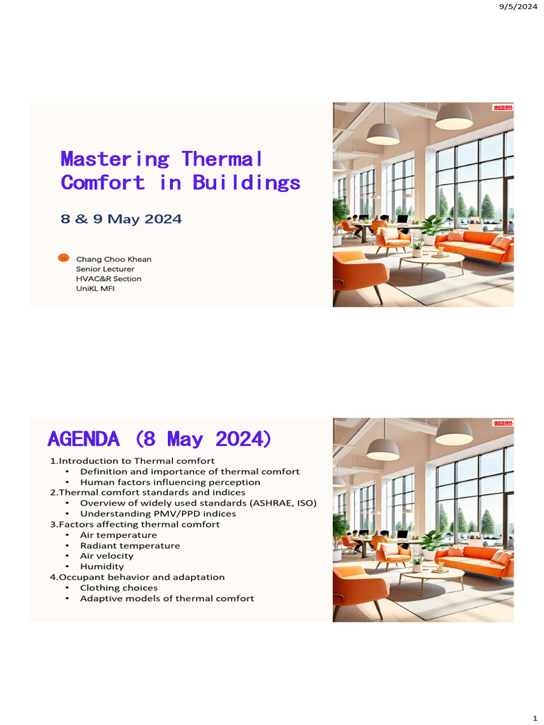 Mastering Thermal Comfort Standards | PDF | Building Insulation ...