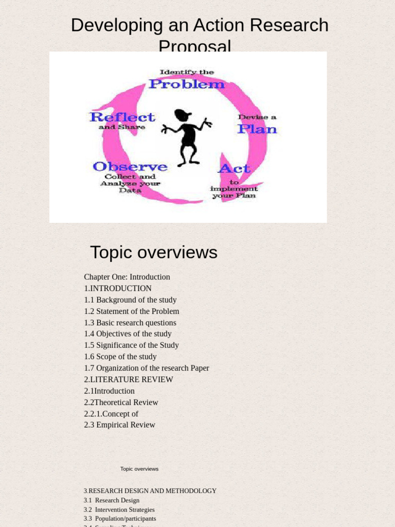 Developing An Action Research Proposal and Reporting | PDF | Sampling ...