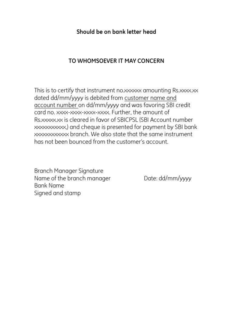 Bank Certificate | PDF