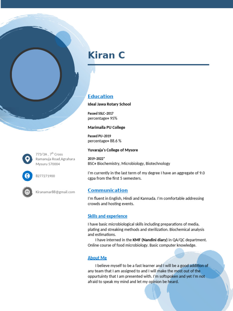 Kiran resume | PDF