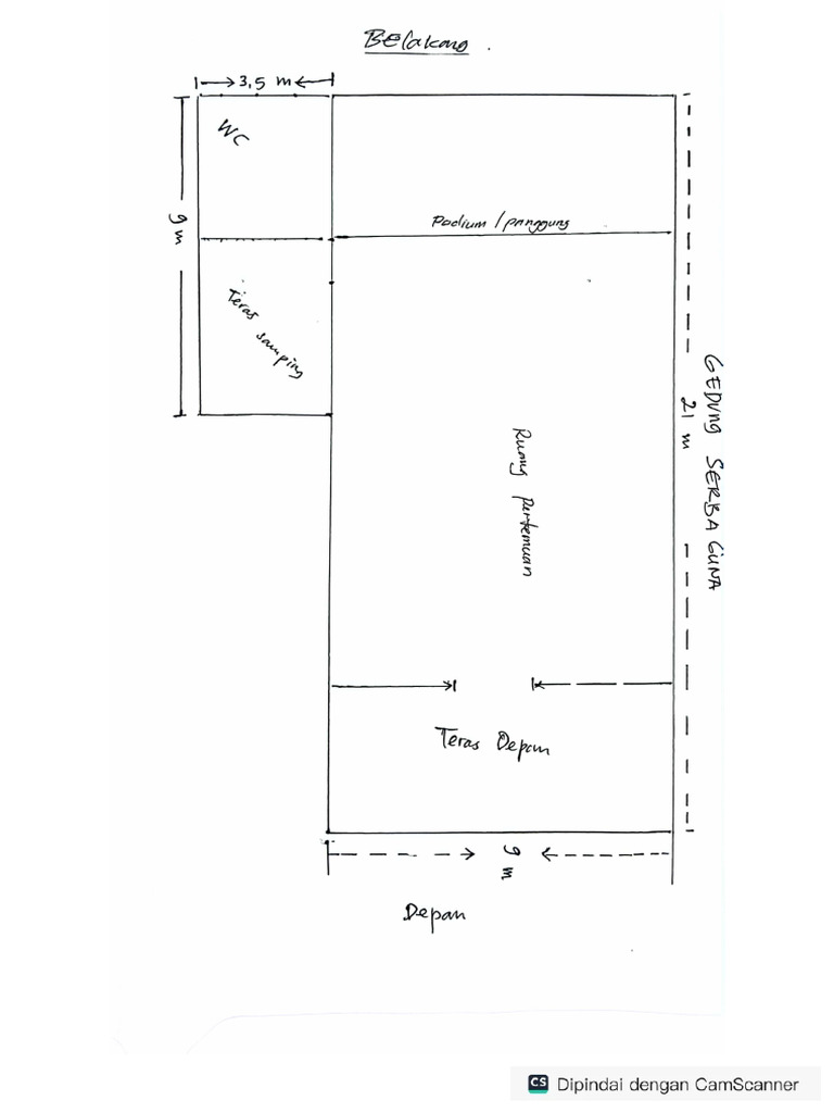 Denah Gedung Serba Guna | PDF