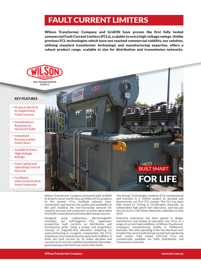 Fault Current Limiters for Grid Protection | PDF | Electrical ...