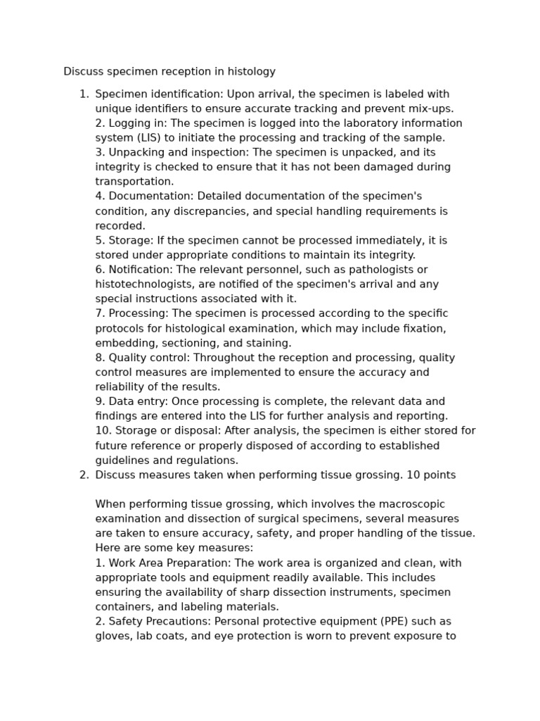 Histology Answers | PDF | Staining | Cytopathology