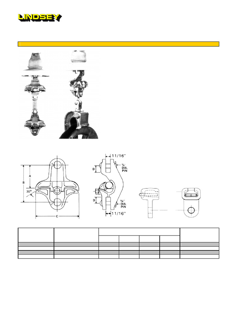 Vertical Bundle Suspension Clamps Side Opening | PDF | Manufactured Goods