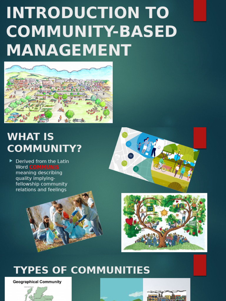 Presentation 1 Introduction To Community Based Management | PDF ...