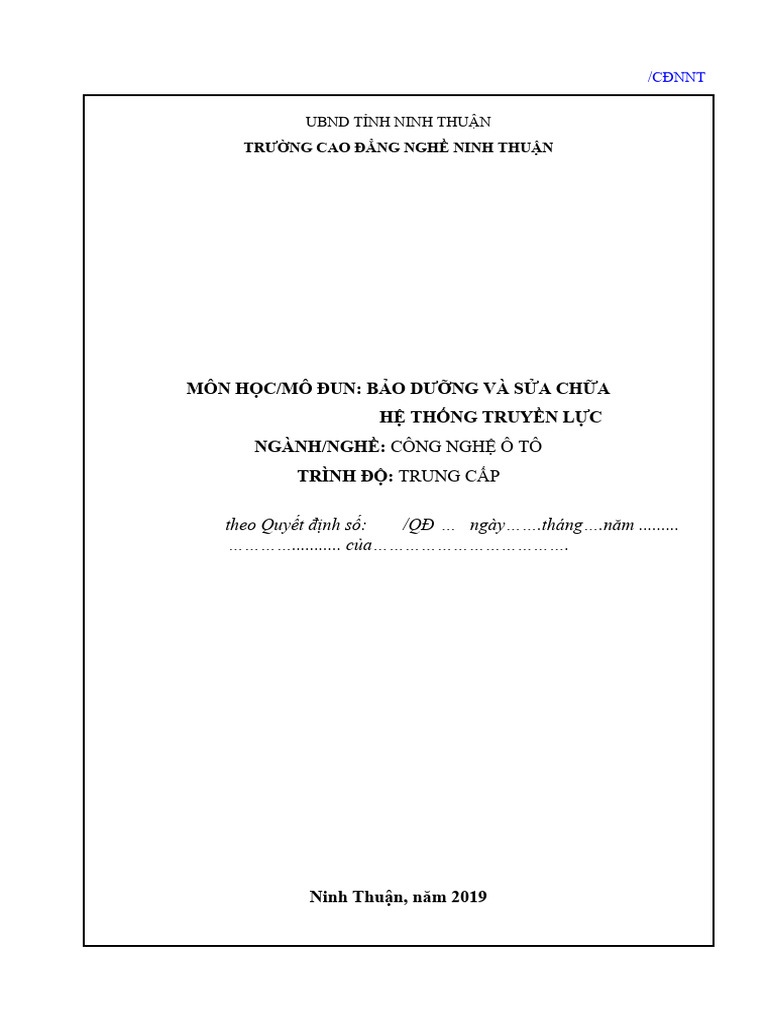 2019_oto_cong_nghe_o_to_modun_21_he_thong_truyen_luc_trung_cap_425 | PDF