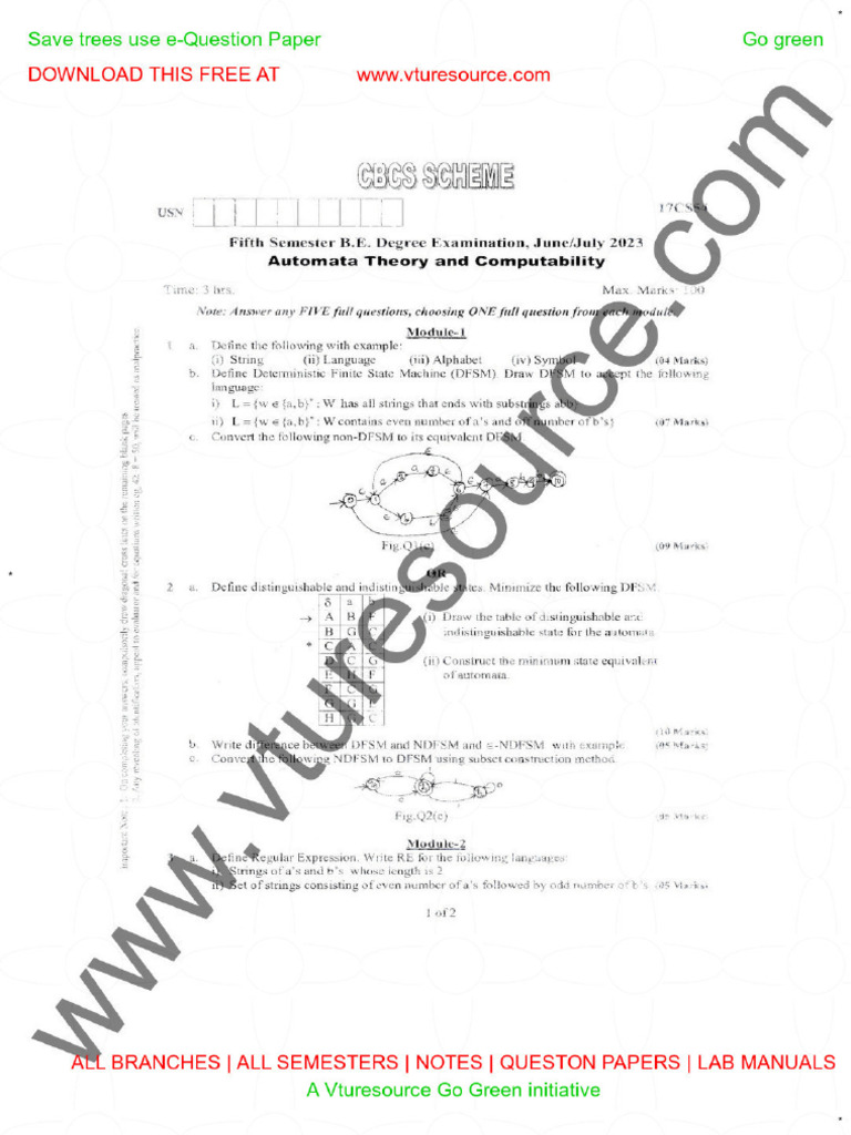 Old Modelpaper 7 | PDF