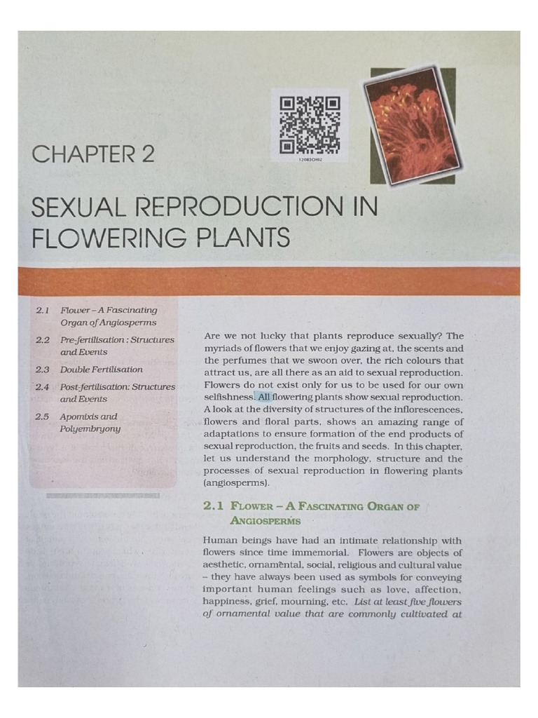Sexual Reproduction in Flower | PDF