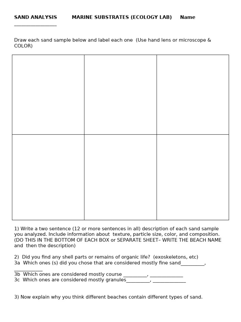 Marine Sand Analysis and Classification | PDF | Sand | Beach