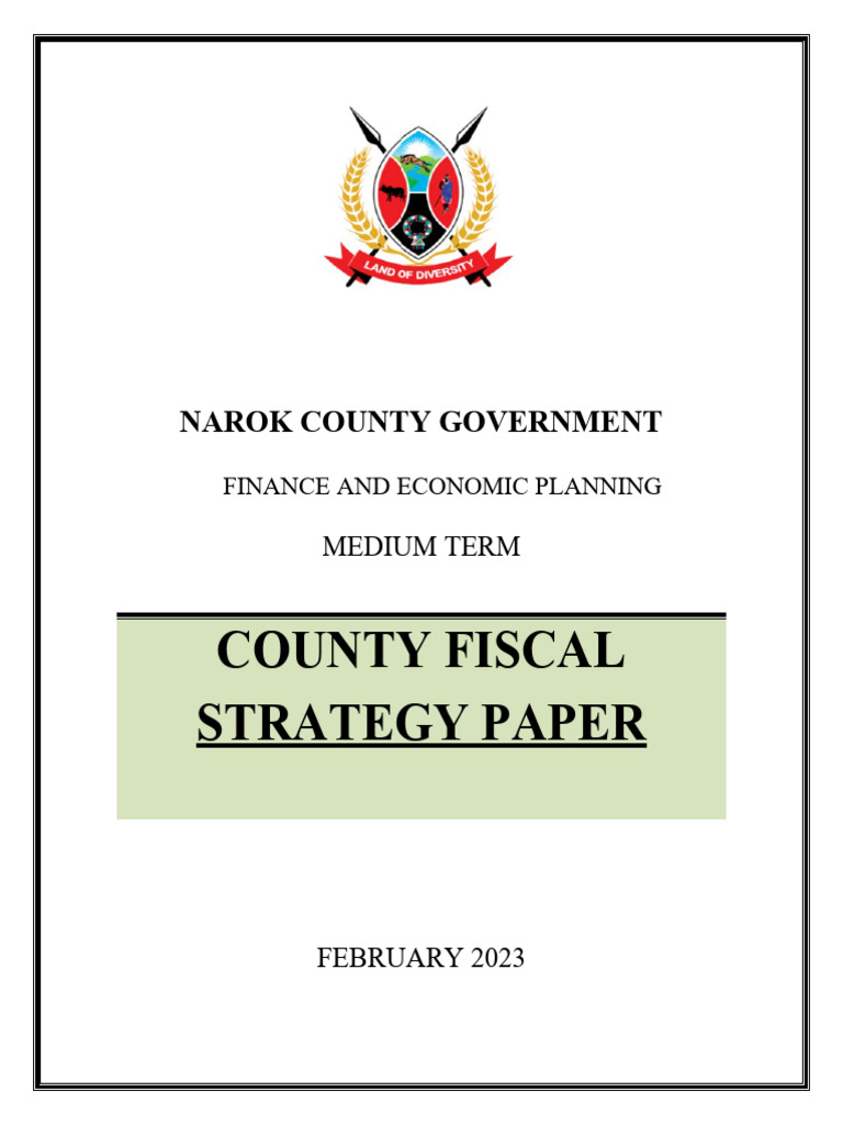 Narok CFSP 2023 - 2024 | PDF | Cost Of Living | Inflation