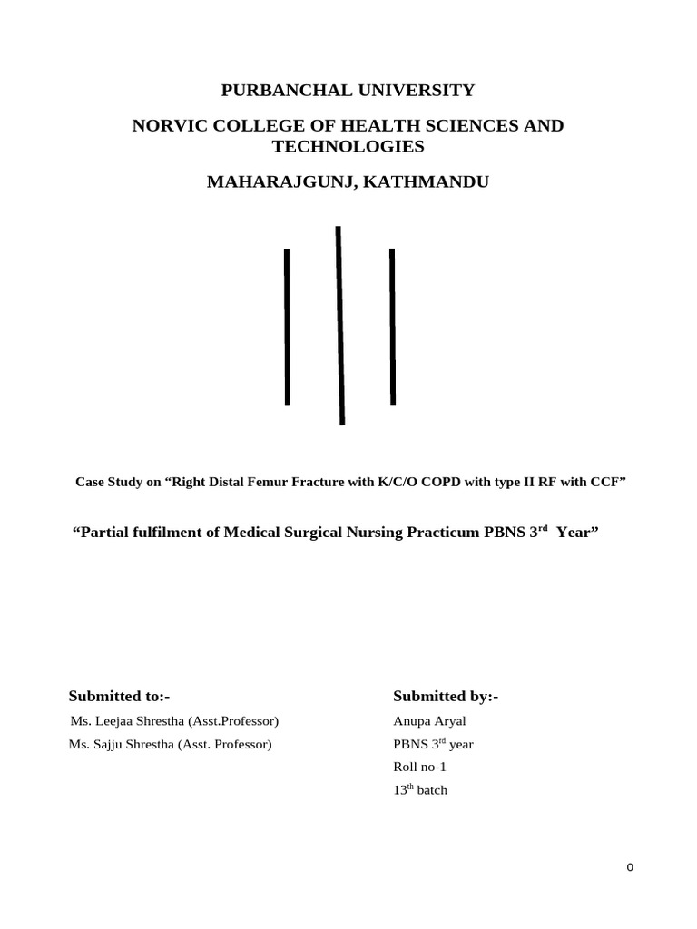 NSTEMI CASE STUDY(1) (1) | PDF | Bone | Knee