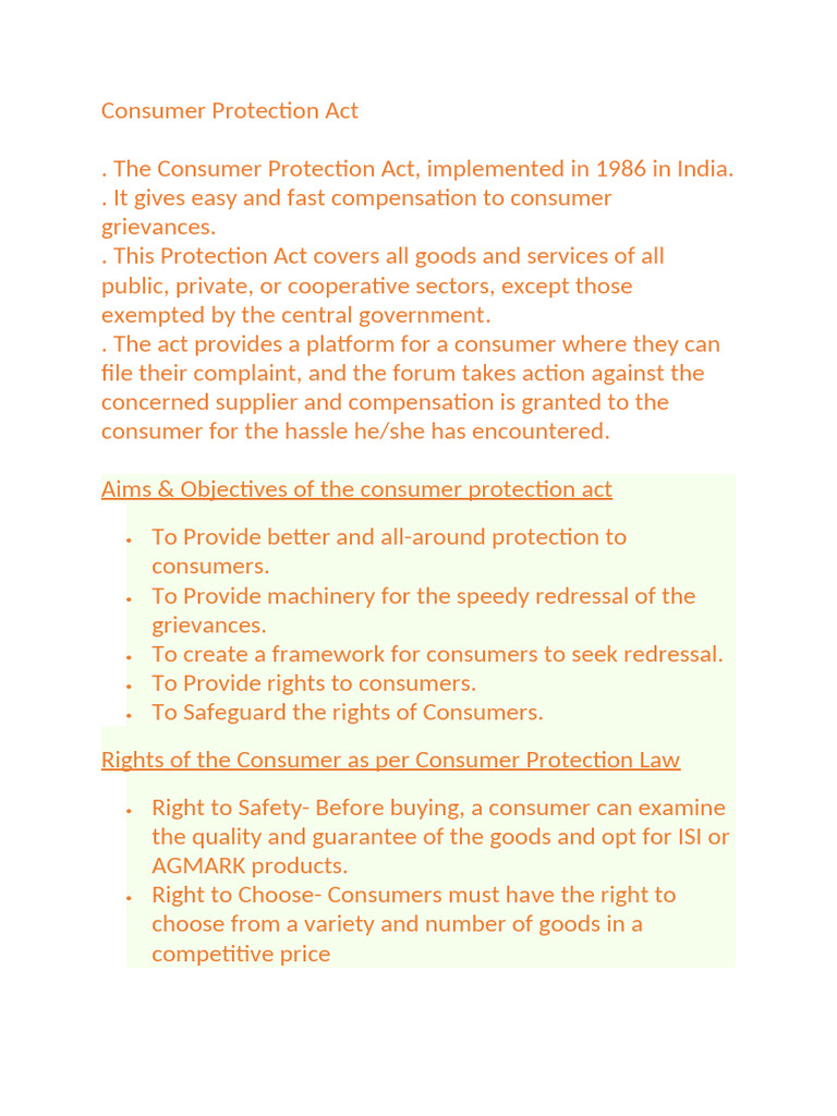 Consumer Protection Act | PDF | Consumer Protection | Jurisdiction