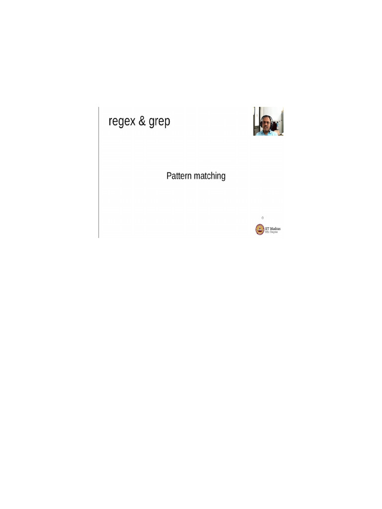 Pattern Matching - Part 01 | PDF | Regular Expression | Bracket