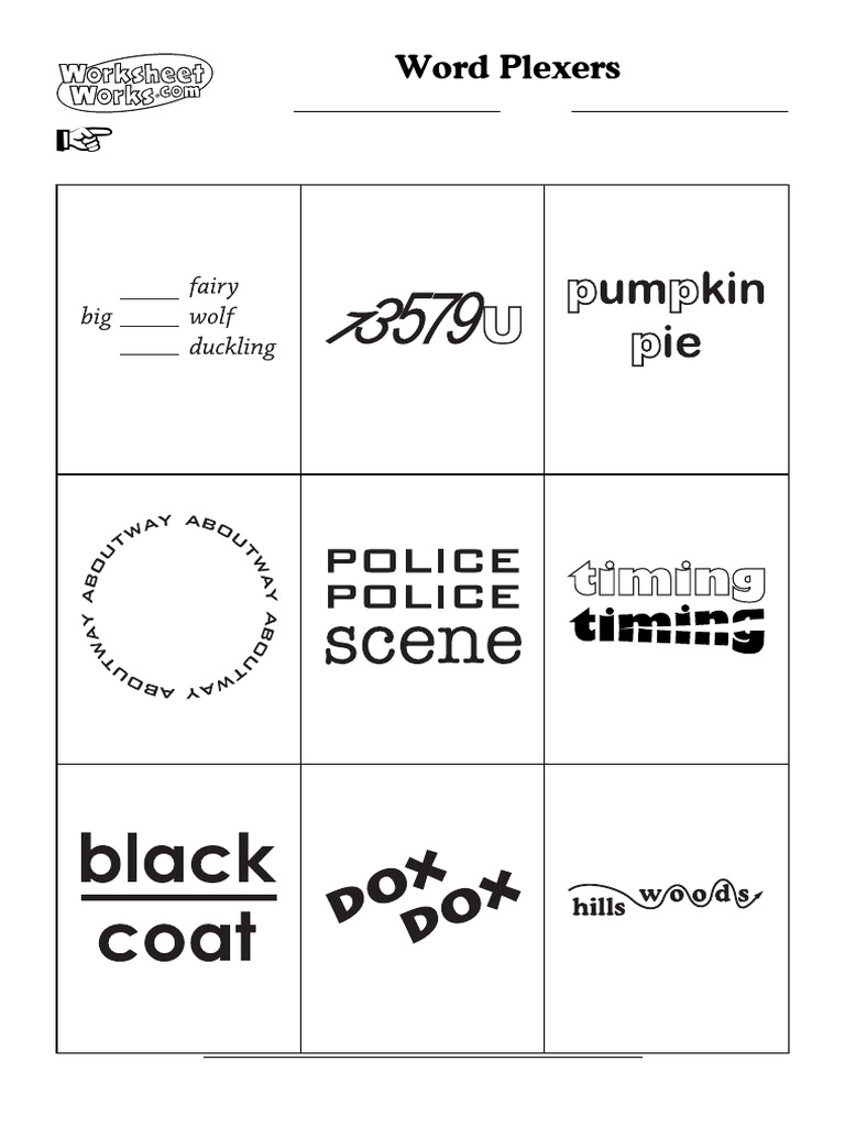 WorksheetWorks Word Plexers 1 | PDF