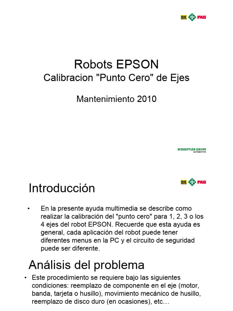 Calibracion EPSON | PDF | Robot | Robótica