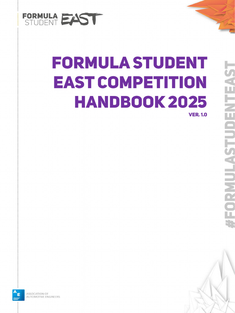 FSEast 2025 Competition Handbook 1.0 | PDF | Value Added Tax | Simulation