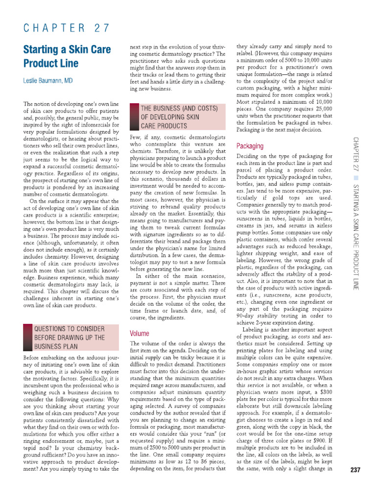 Cosmetic Dermatology - Principles and Practice, Second Edition C5S27 | PDF