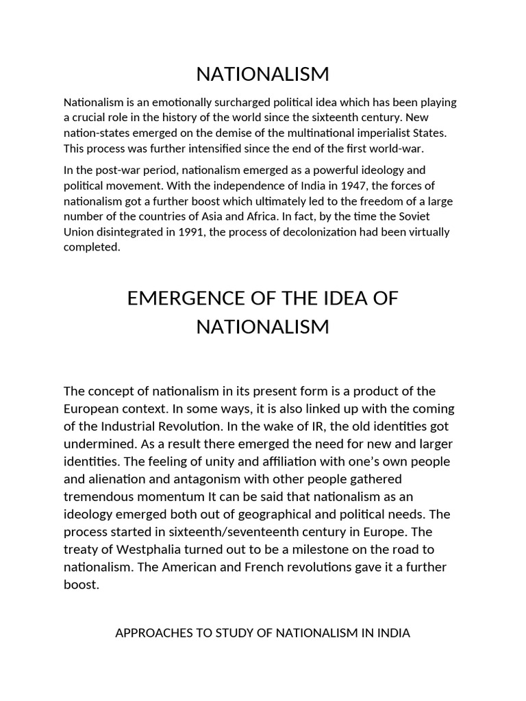 Nationalism | PDF | Nationalism | Marxism