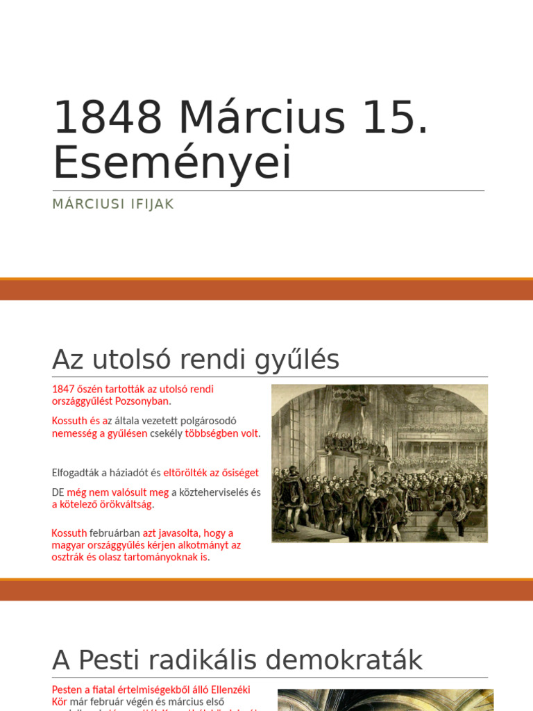 1848 Március 15 | PDF