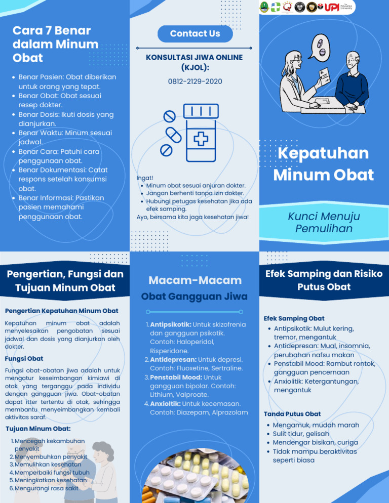Leaflet Kepatuhan Minum Obat PDF | PDF