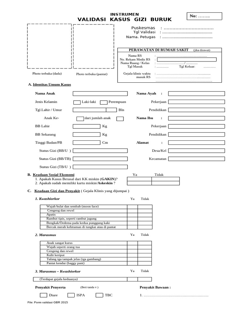 Form Validasi GBR 2015 | PDF