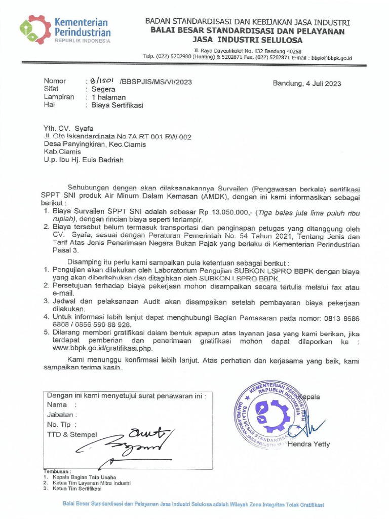 Surat Penawaran Audit_ttd | PDF