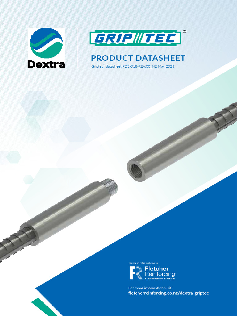 Dextra Griptec Datasheet Brochure | PDF | Screw | Concrete