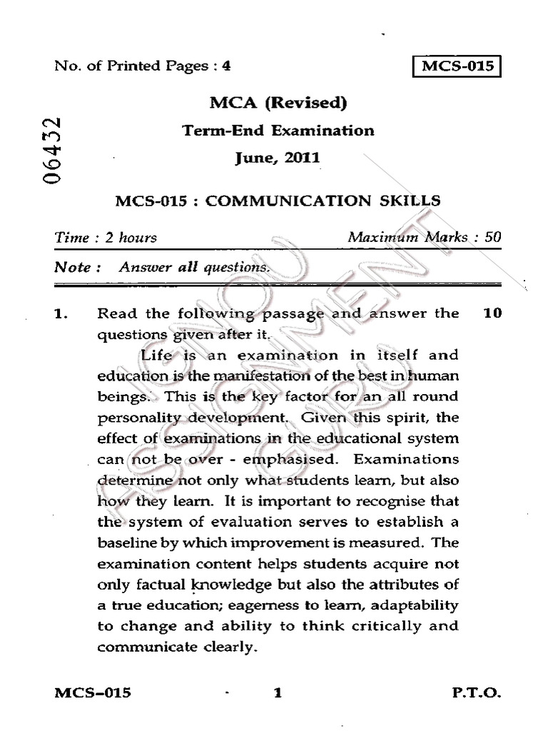 - MCS-015-J11_compressed | PDF | Knowledge | Human Communication