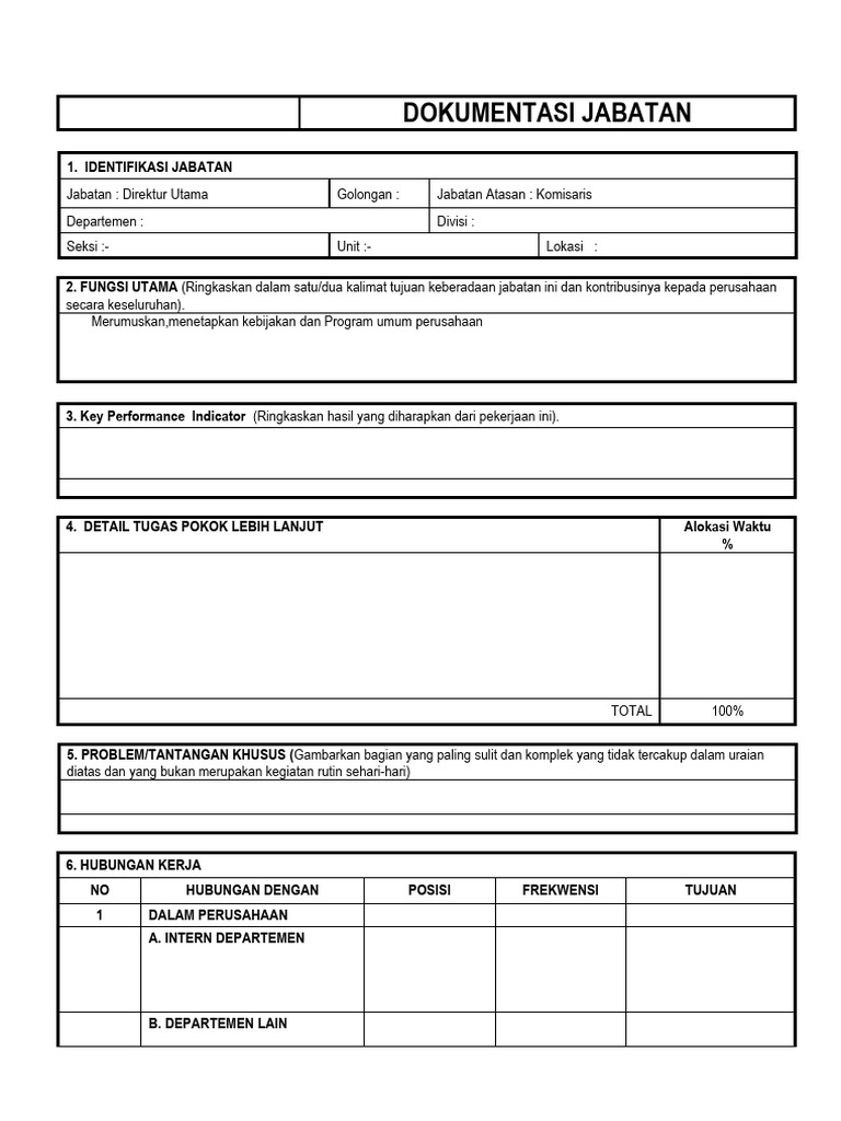 Dokumentasi Jabatan | PDF