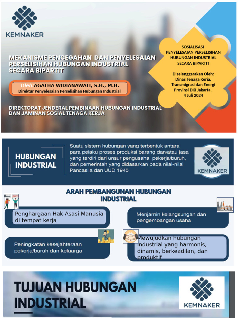 Mekanisme Pencegahan & PPHI Bipartit - Disnaker DKI Jakarta 5 Juli 2024 ...